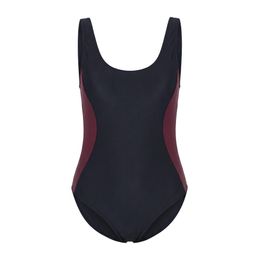 Studio Untold Badeanzug Damen Gr&ouml;&szlig;e 7XL aubergine / schwarz