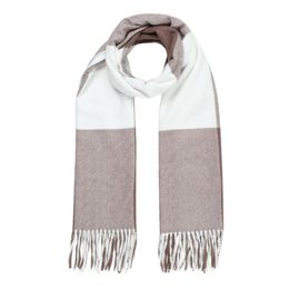 ABOUT YOU Schal 'Joyce' Damen Gr&ouml;&szlig;e One Size dunkelbraun / wei&szlig;