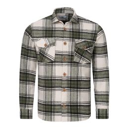 Rock Creek Button Up Shirt male size XXXL Dark green / Black / Off white