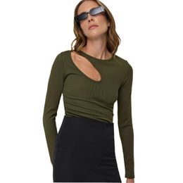 No Matter What Shirt Damen Gr&ouml;&szlig;e XS oliv