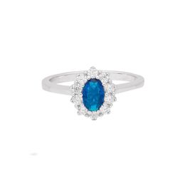 Adelia&acute;s Adelia ́s Ring Damen Gr&ouml;&szlig;e 60 blau / silber / transparent