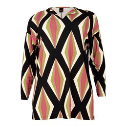 Yoek Tunika Damen Gr&ouml;&szlig;e M/L beige / hellgr&uuml;n / pink / schwarz