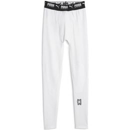 Puma Leggings "Hoops Team Full Tight Baselayer" in Wei&szlig; | Gr.: S