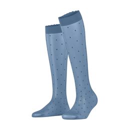 Falke Over the Knee Socks 'Dot' female size 35/38 Sky blue