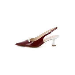 Evita Sling Pumps 'PERLA' Damen Gr&ouml;&szlig;e 39 dunkelrot