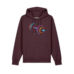 Watapparel Sweatshirt '80s Hantel' Herren Gr&ouml;&szlig;e XXXL mischfarben / dunkelrot