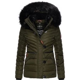 Navahoo Winter Jacket 'Wisteriaa' female size L Brown / Olive / Black