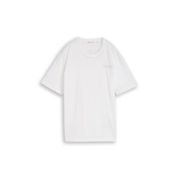 Tom Tailor Denim T-Shirt Damen Gr&ouml;&szlig;e XS hellgrau / offwhite