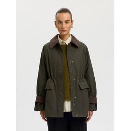 Selected Between-Season Jacket 'SLWWILMA' female size M Brown / Dark green