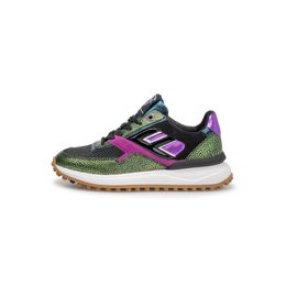 Floris van Bommel Sneaker 'Noppi 36' Damen Gr&ouml;&szlig;e 39 gr&uuml;n / lila / neonlila / schwarz Sommerschuhe
