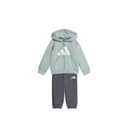 adidas Sportswear Trainingsanzug 'ESSENTIALS' Jungen Gr&ouml;&szlig;e 92 anthrazit / pastellgr&uuml;n / wei&szlig;