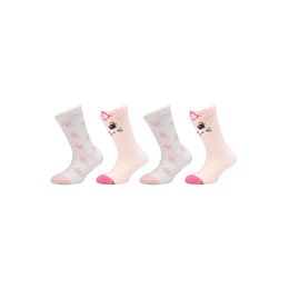 Camano Socken M&auml;dchen Gr&ouml;&szlig;e 27/30 pink / schwarz / wei&szlig;
