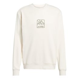 adidas terrex Athletic Sweatshirt 'Graphic Crew' female size 4XL Green / White