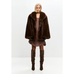 CESARE GASPARI Winter Coat female size L Dark brown