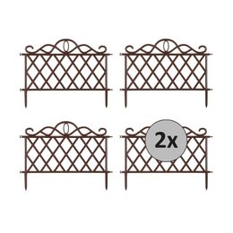 HTI-Living Zierzaun Antik Braun Nessa