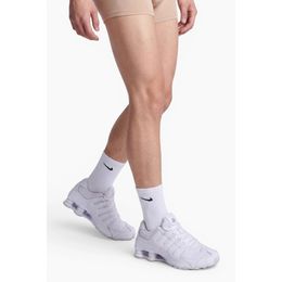 Nike Sportswear Sneaker 'SHOX NZ' Herren Gr&ouml;&szlig;e 41 silbergrau / offwhite