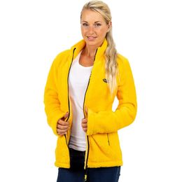 Reichstadt Damen Regular Fit Fleecejacke Kuschelige in Yellow | Gr.: M