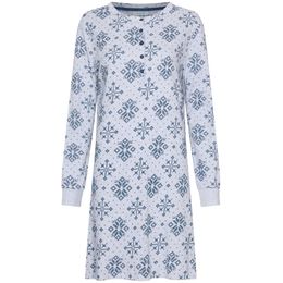 Rebelle Nightgown 'Snowy Sparkles' female size M Dark blue / Light grey