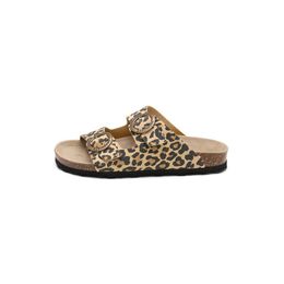 BABUNKERS Family Pantoletten in Beige/ Schwarz - 52% | Gr&ouml;&szlig;e 39 | Damen-pantoletten
