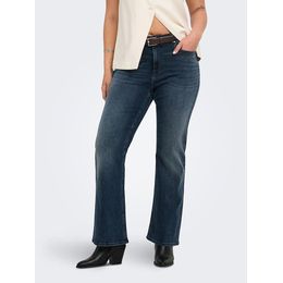 Only Carmakoma Jeans - Flared fit - in Dunkelblau - 21% | Gr&ouml;&szlig;e 50/L30 | Damenhosen