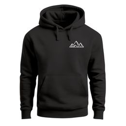 Neverless Sweatshirt 'Berg Polygon' male size 5XL mottled black
