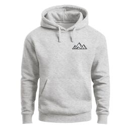 Neverless Sweatshirt 'Berg Polygon' male size M Light grey