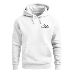 Neverless Sweatshirt 'Berg Polygon' male size XS Wool white