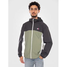 Tommy Hilfiger &Uuml;bergangsjacke 'TJM CHICAGO PACKABLE JACKET EXT SPRING OLIVE MULTI' Herren Gr&ouml;&szlig;e M bunt Sommerjacke