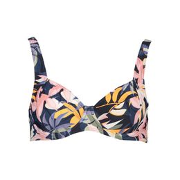 Lascana Bikini-Oberteil in Dunkelblau/ Rosa - 54% | Gr&ouml;&szlig;e 38E-Cup | Damen-bademode