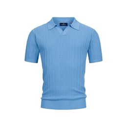 Kronstadt Poloshirt 'Alonzo' Herren Gr&ouml;&szlig;e XL hellblau