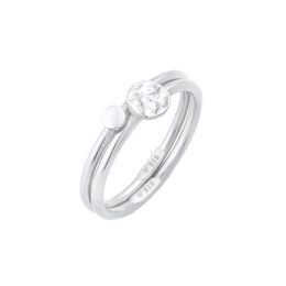 Elli Ring Set Damen Gr&ouml;&szlig;e 58 silber