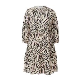 comma, COMMA Dress female size 42 Beige / Pink / Black