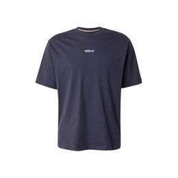 Replay T-Shirt Herren Gr&ouml;&szlig;e S navy / wei&szlig;