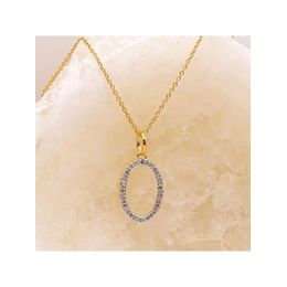 Diamonds by Ellen K. Halskette Damen Gr&ouml;&szlig;e One Size gelb / silber