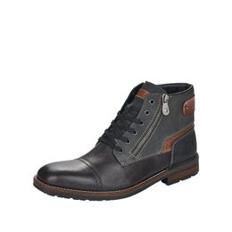 Rieker Lace-Up Boots male size 46 Cognac / Grey / Black