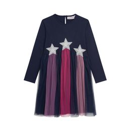 Danamade Kleid 'DCharlotta' M&auml;dchen Gr&ouml;&szlig;e 116 navy / lila / magenta / hellpink
