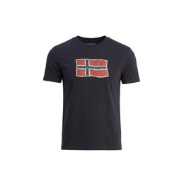 Napapijri Shirt 'Mahsa' male size XL Blue / Red / Black