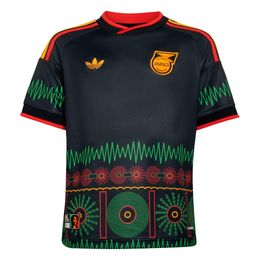 adidas Performance Funktionsshirt 'Jamaika 26 x Bob Marley' Jungen Gr&ouml;&szlig;e 164 gelb / smaragd / kirschrot / schwarz