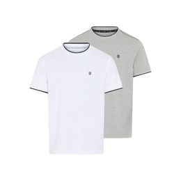Delmao Shirt Herren Gr&ouml;&szlig;e XL grau / schwarz / wei&szlig;