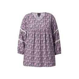 Ulla Popken Tunika Damen Gr&ouml;&szlig;e XXL/XXXL dunkelgrau / flieder