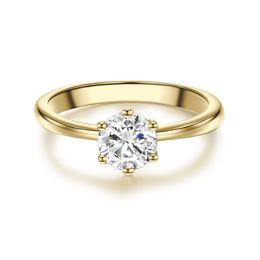 Trilani Ring Damen Gr&ouml;&szlig;e 54 gold / transparent
