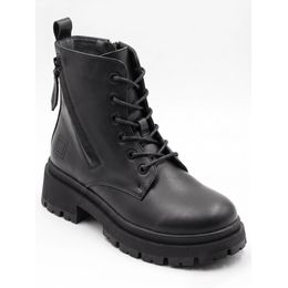 TorWeit Booties 'Side Zip Lace Up Boots' female size 41 Black