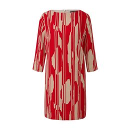 comma, COMMA Kleid Damen Gr&ouml;&szlig;e 42 beige / rot Sommerkleid
