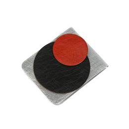 DeMarie Brosche Damen Gr&ouml;&szlig;e One Size grau / rot / schwarz
