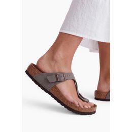 Birkenstock Zehentrenner 'Gizeh' Damen Gr&ouml;&szlig;e 40 stone