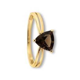 ONE ELEMENT Ring Damen Gr&ouml;&szlig;e 48 gold / schwarz