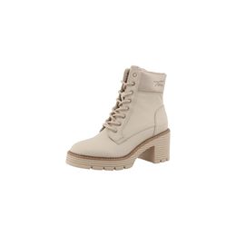Tom Tailor Schn&uuml;rstiefelette Damen Gr&ouml;&szlig;e 36 ecru