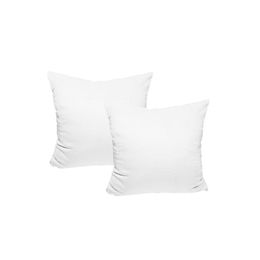JACK 2er Set Teddy Flausch Kissen 45x45cm in Wei&szlig; | Gr.: 50x30-cm