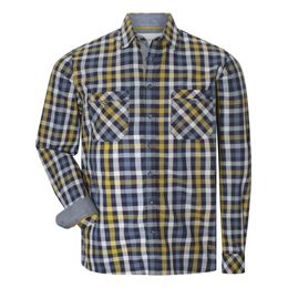 Babista Button Up Shirt ' Eccelli ' male size M Blue / Yellow / Grey