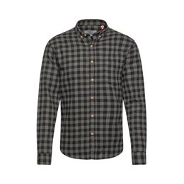 Kronstadt Button Up Shirt 'Johan' male size S Grey / Black